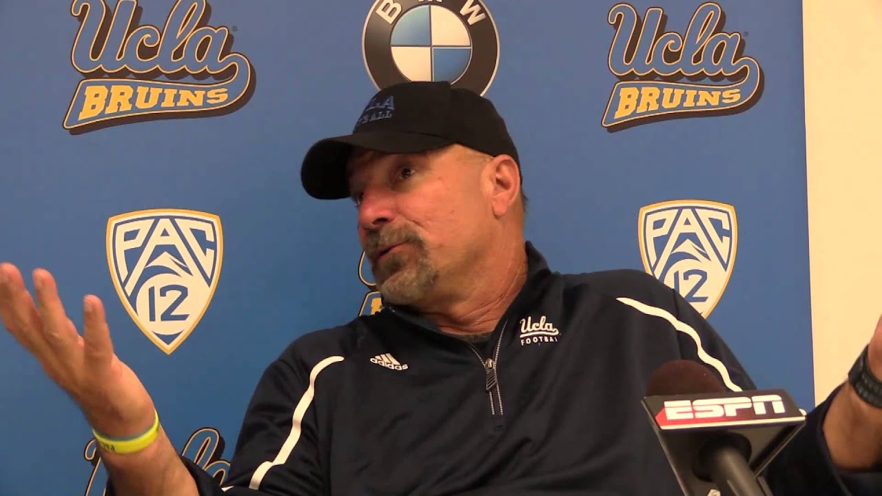 UCLA Offensive Coordinator Noel Mazzone Post Game Press Conference ...