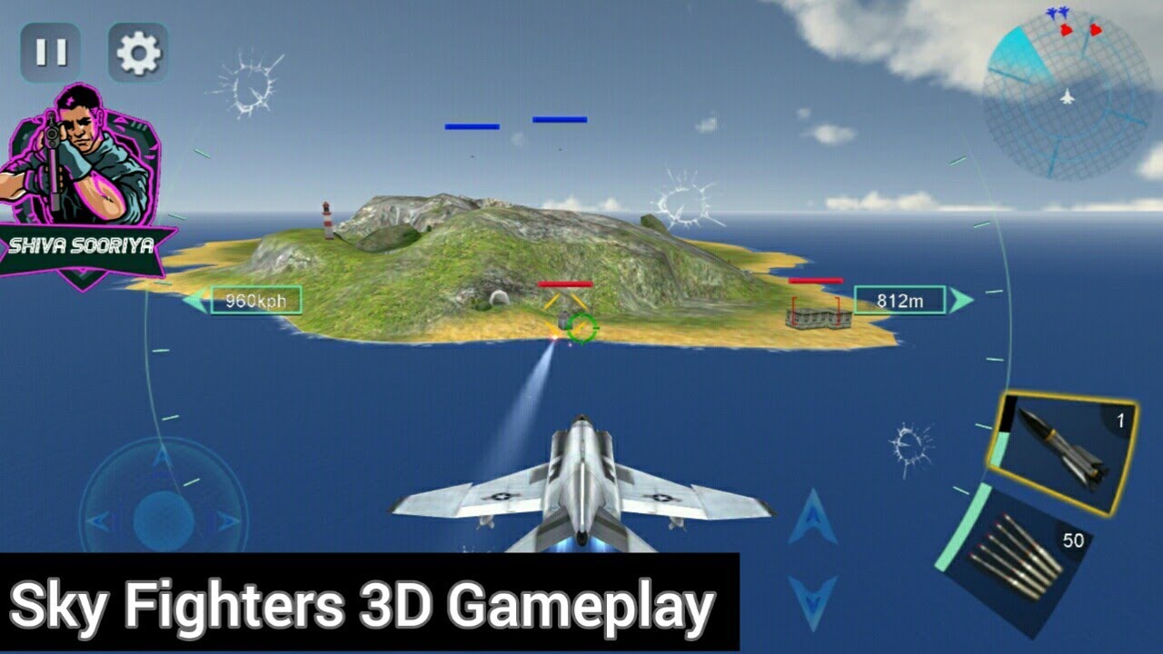 Sky Fighters 3D Gameplay|sky Fighters|High graphics game|#ShivaSooriya ...