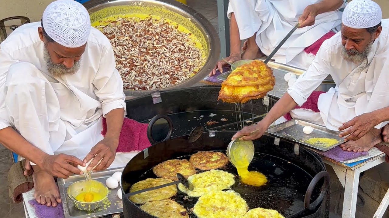 SPECAIL ALMOND EGG MALPUA | Roadside Malai Malpua Making | Famous ...