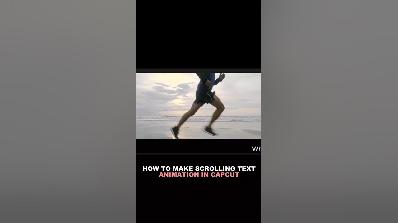How to make scrolling text animation in CapCut - YouTube