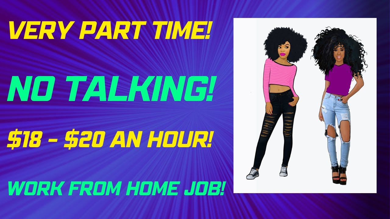No Talking Work From Home Job Part Time Online Job $18-$20 An Hour ...