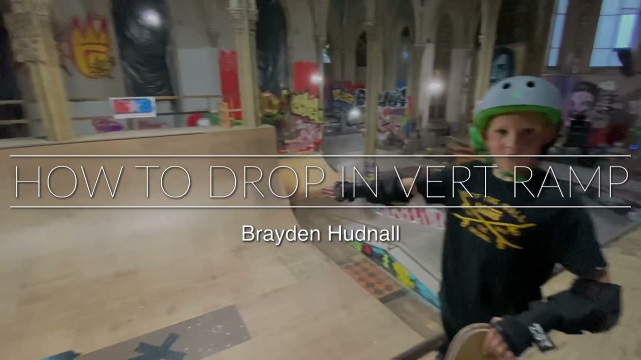 How to Drop in on a Vert Ramp - YouTube