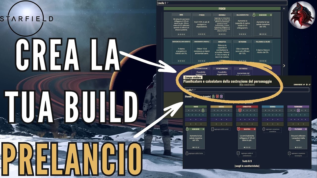 Starfield COME CREARE UNA BUILD PRIMA DEL LANCIO UFFICIALE - YouTube