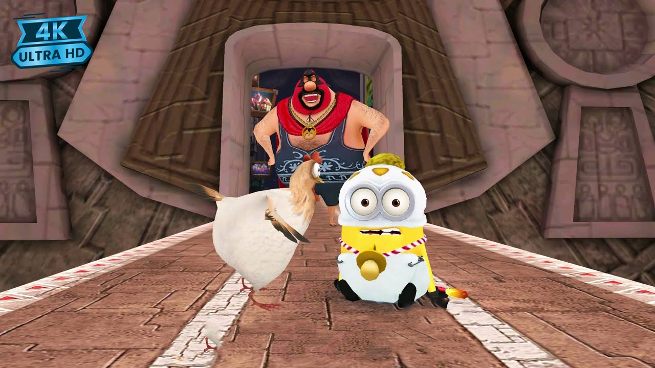 Minion Rush El Macho Boss Fight with Golden Ticket Baby Minion -4K Full ...