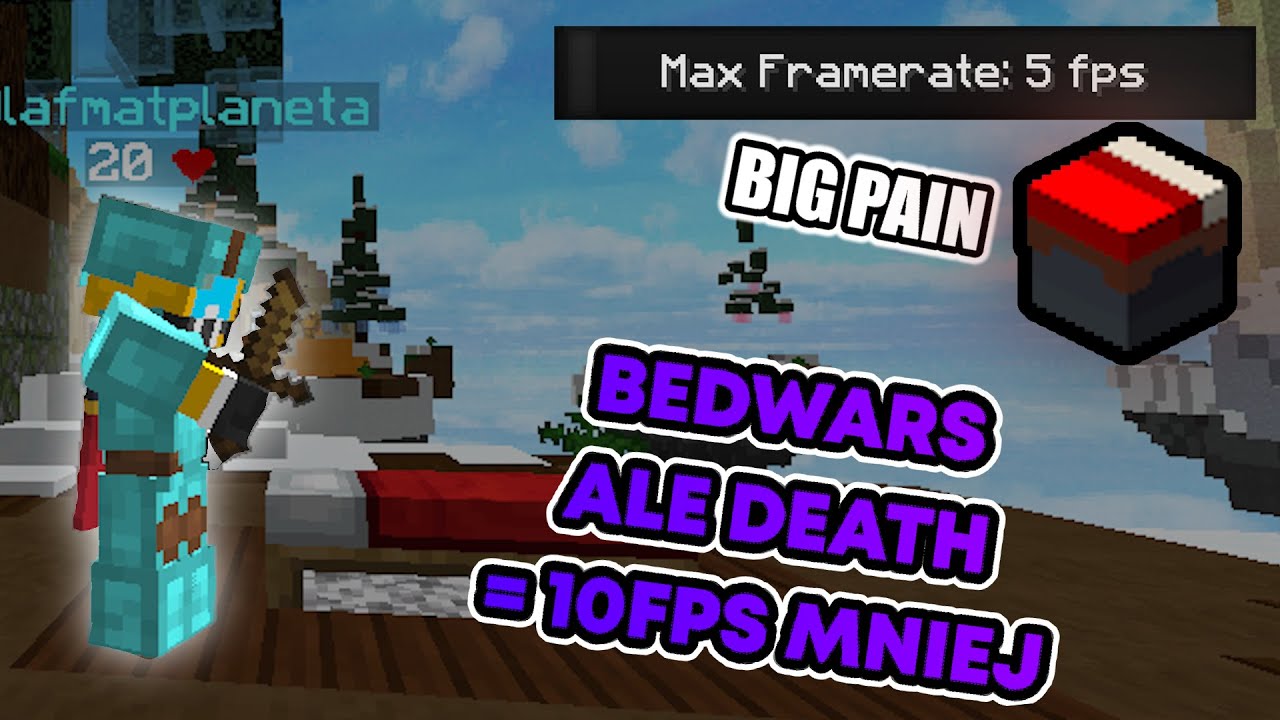 BEDWARS ALE DEATH = 10FPS MNIEJ | kokscraft.pl - YouTube