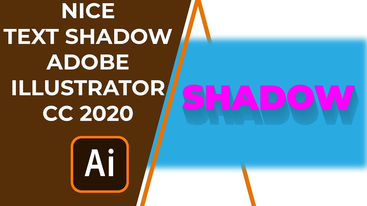 Nice Text Shadow with Adobe Illustrator CC 2020 - YouTube