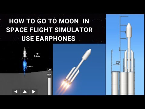 How to go to moon in space flight simulator - YouTube