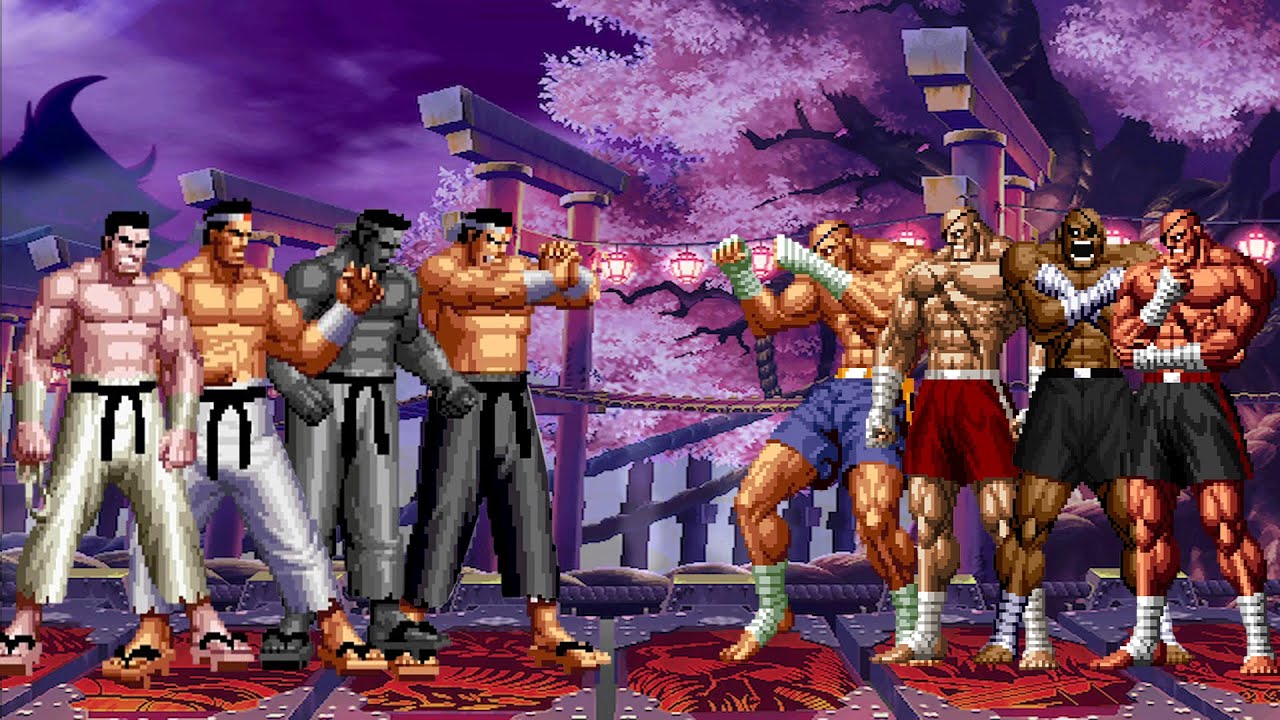 [KOF Mugen] Goro Daimon Team vs Sagat Team - YouTube