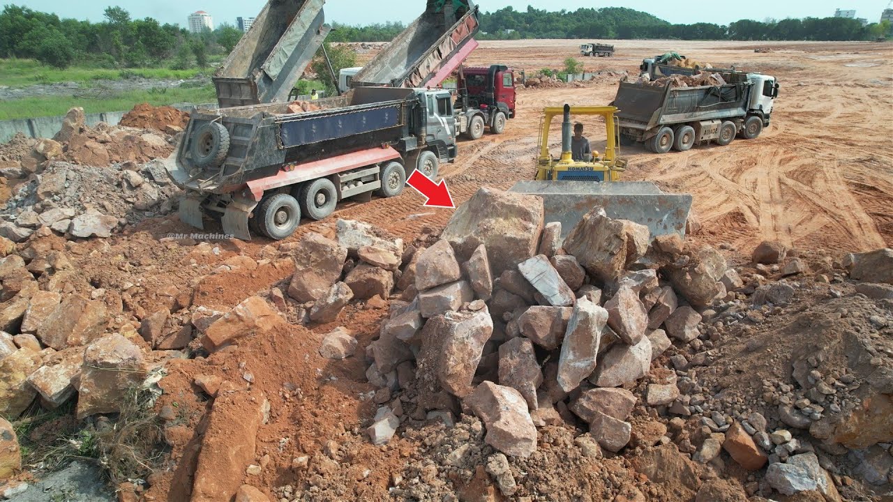 Part 67| New Awesome Operator Big Land Filling Construction Dozer Push ...