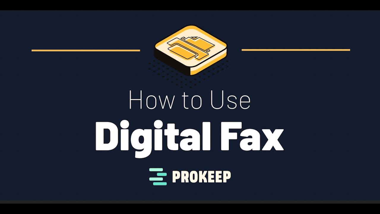 How to Use Digital Fax - Prokeep Feature Demos - YouTube