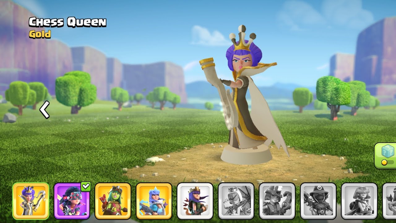 Clash of clans new gold pass and new chess Queen skin - YouTube