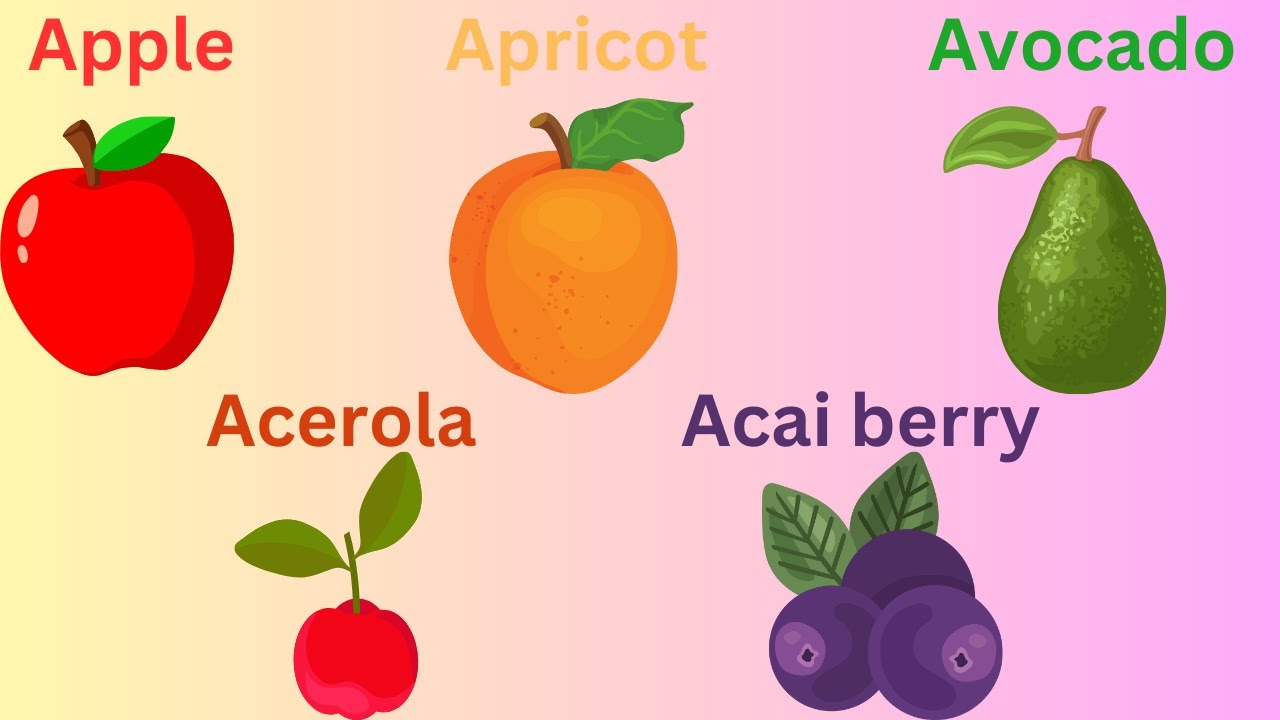 Fruits that start with the letter “A” | Meet the Talking Fruits # ...