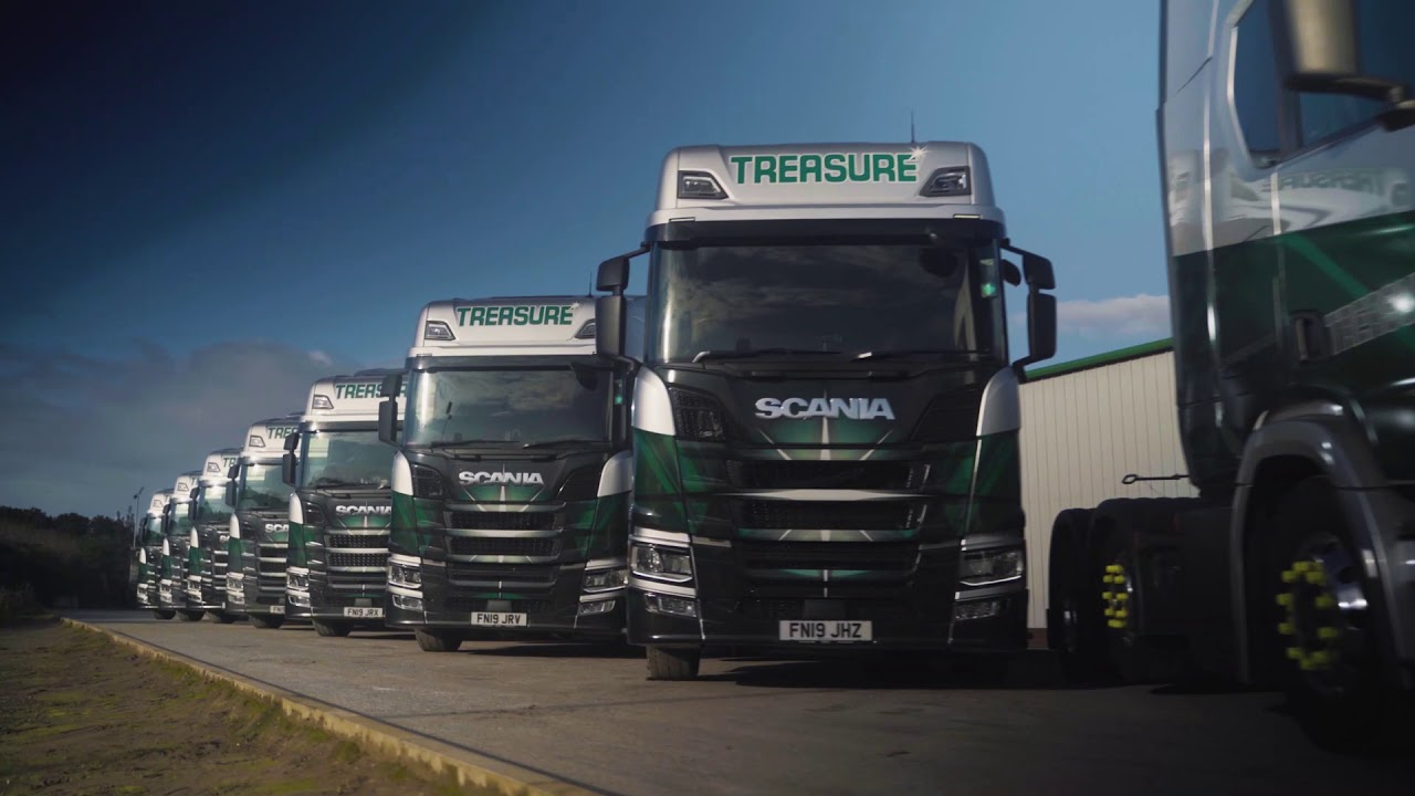 Treasure Transport Services Scania vehicles supplied by Keltruck - YouTube