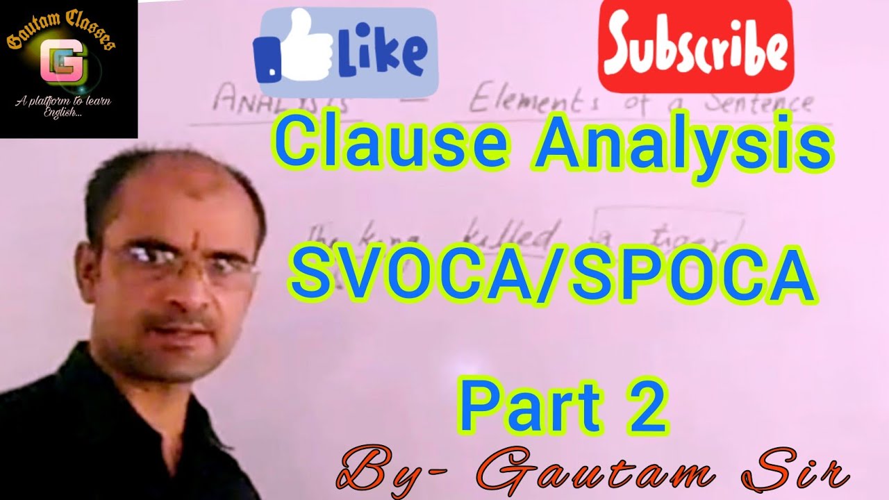 Parts of a Sentence part 2/Subject Verb Object Complement Adverbial ...