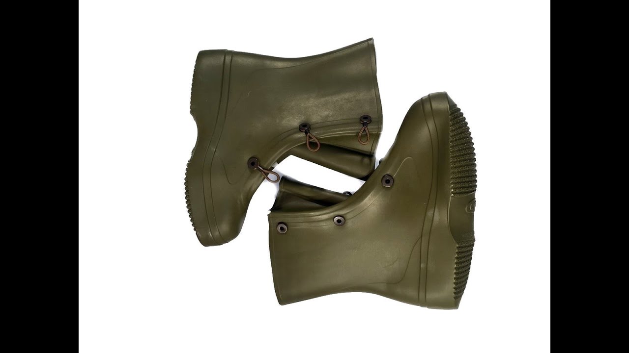 Plastic Vinyl Overboots for NBC suits. (Review). (MREdepot). - YouTube