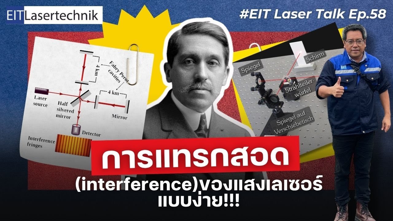 EIT LASER Talk EP.58 : การแทรกสอด (Interference) ของแสงเลเซอร์แบบง่าย - YouTube