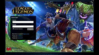 LoL Login Screen（with login window） - YouTube