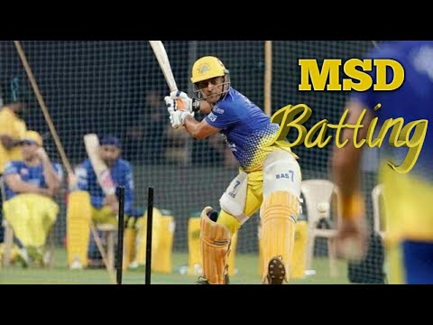 Ms Dhoni Batting Practice In Nets | IPL 2020 - YouTube