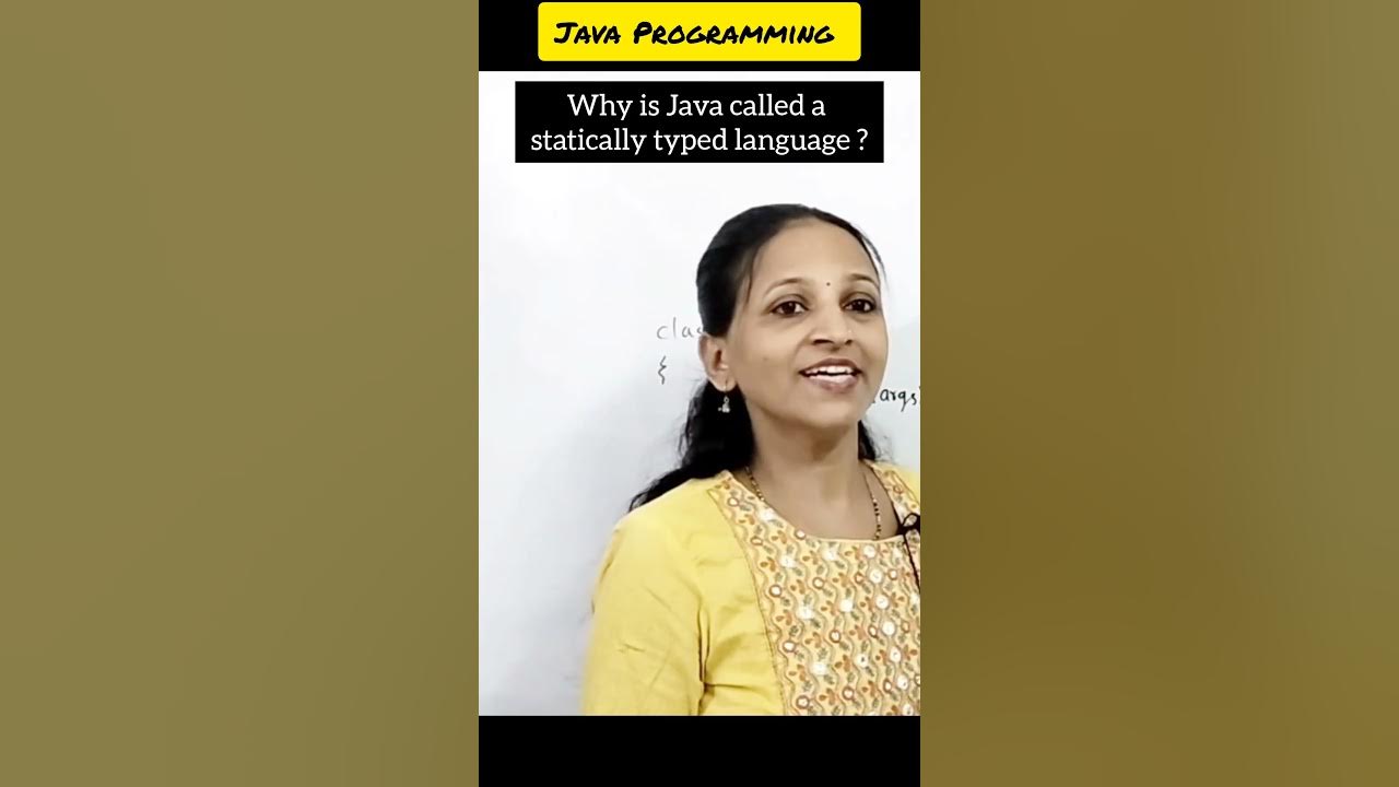 Why is Java called a statically typed language? #shorts - YouTube
