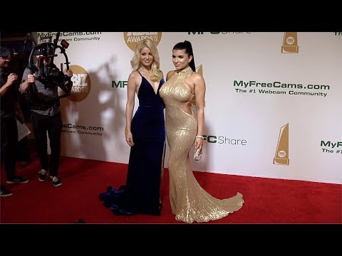 Romi Rain, Charlotte Stokely 2018 XBIZ Awards Red Carpet