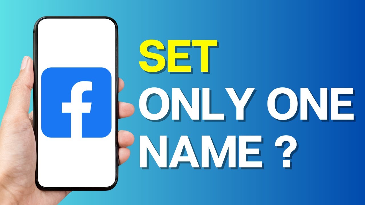 How to Set Only one Name Word on Facebook - YouTube