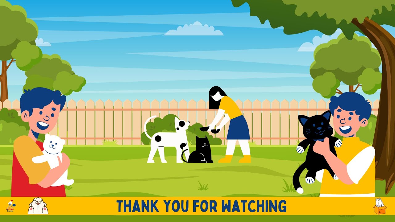 Pets song for kids - French / English - A cat / A dog - Children ...
