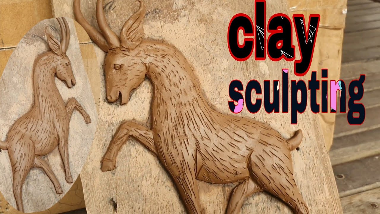 How to easily sculpt a goat from clay. - YouTube