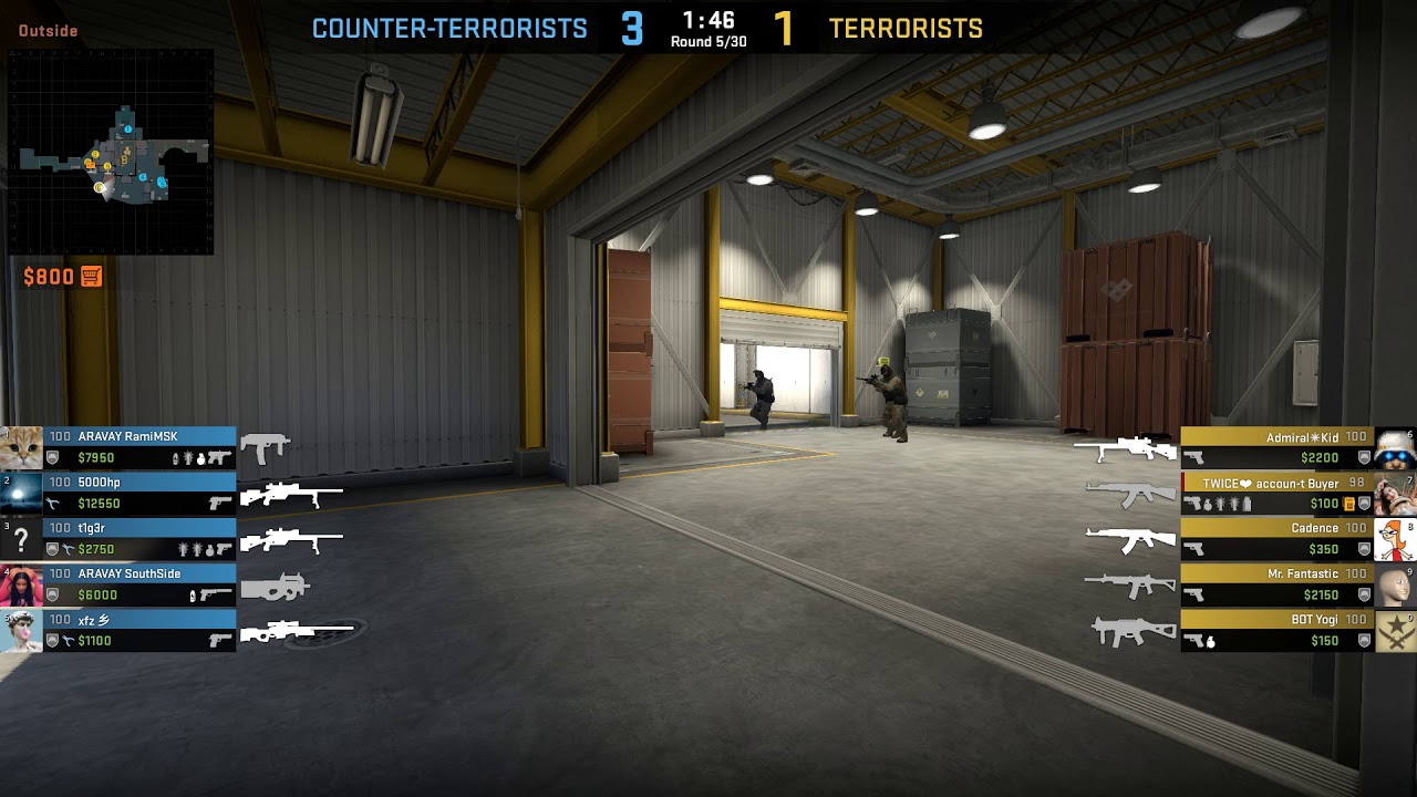 Cs Go: 1 shot two heads XD - YouTube