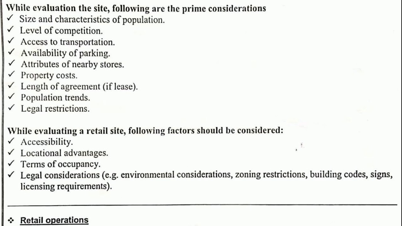 RM CHAPTER - 3 RETAIL OPERATIONS EXPLANATION B.COM 2ND SEM RETAIL ...