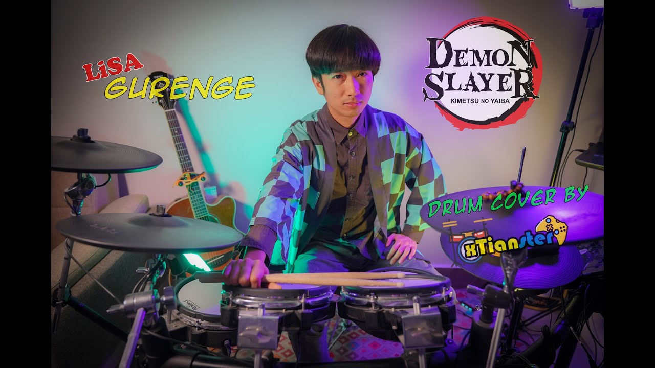 LiSA - Gurenge | DRUM COVER (Demon Slayer Opening Theme) - YouTube