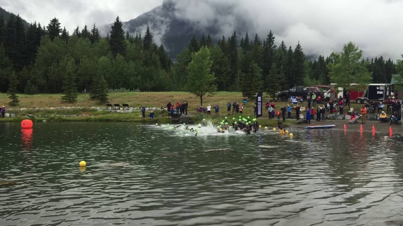 Grizzly Mountain Events - Tri It Canmore Open Water Swim - YouTube