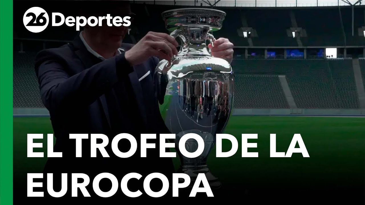 ⚽ Así fue presentado el trofeo de la Eurocopa en el Estadio Olímpico de ...