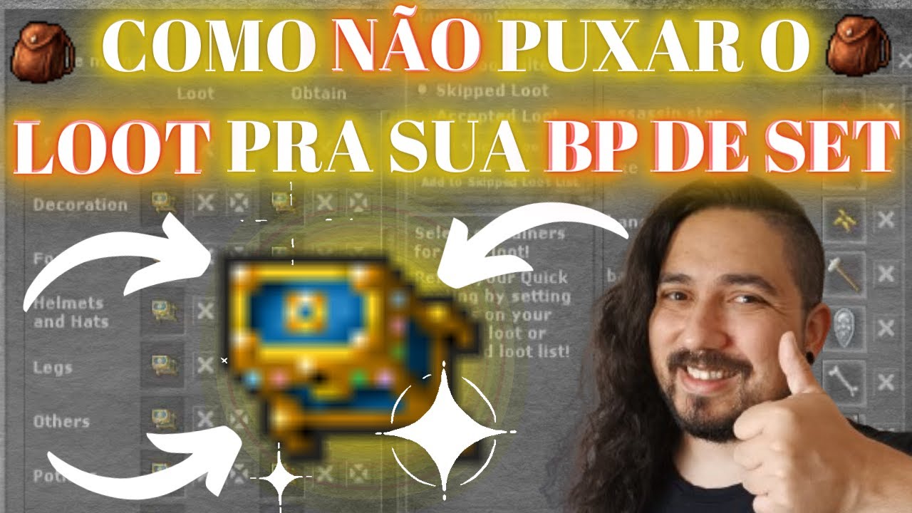 [TIBIA] - TUTORIAL DEFINITIVO - COMO CONFIGURAR A BACKPACK COM A FUNÇÃO ...