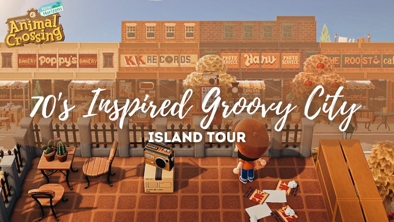 70's Inspired Groovy City Island Tour | Animal Crossing New Horizons ...