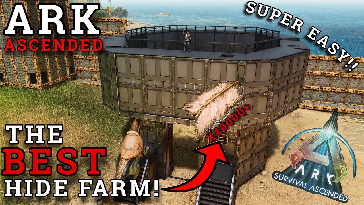 How To Make The BEST HIDE Farm In Ark Survival Ascended!!! - YouTube