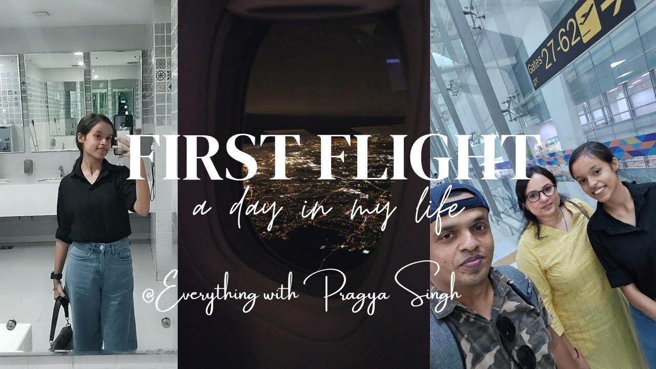 My first flight experience 🛫 ️ || #firstflight #vlog #flightexperience ...