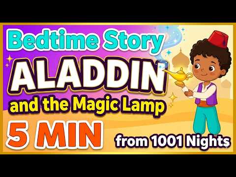 Aladdin and the Magic Lamp | 5-Minute Bedtime Story | Learn English Through Stories