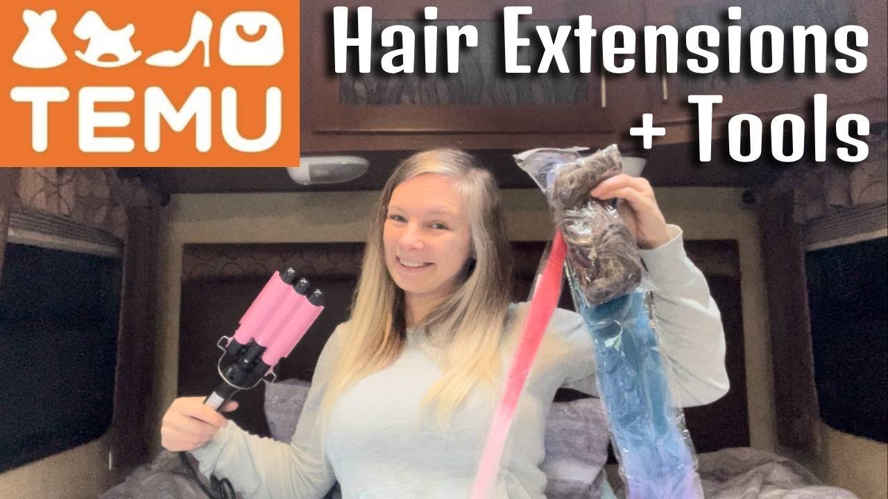 Temu - Hair Extensions + Tools - YouTube