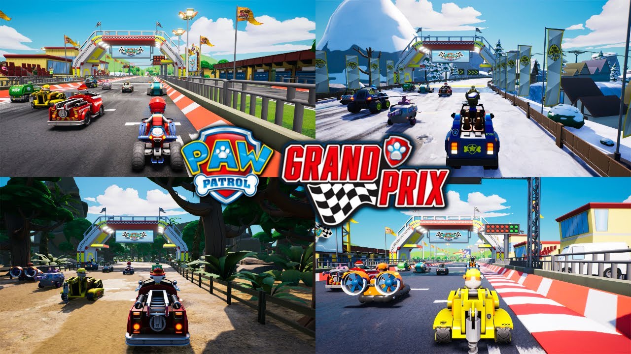 PAW Patrol: Grand Prix - All Tracks - PAWsome Racing! - YouTube