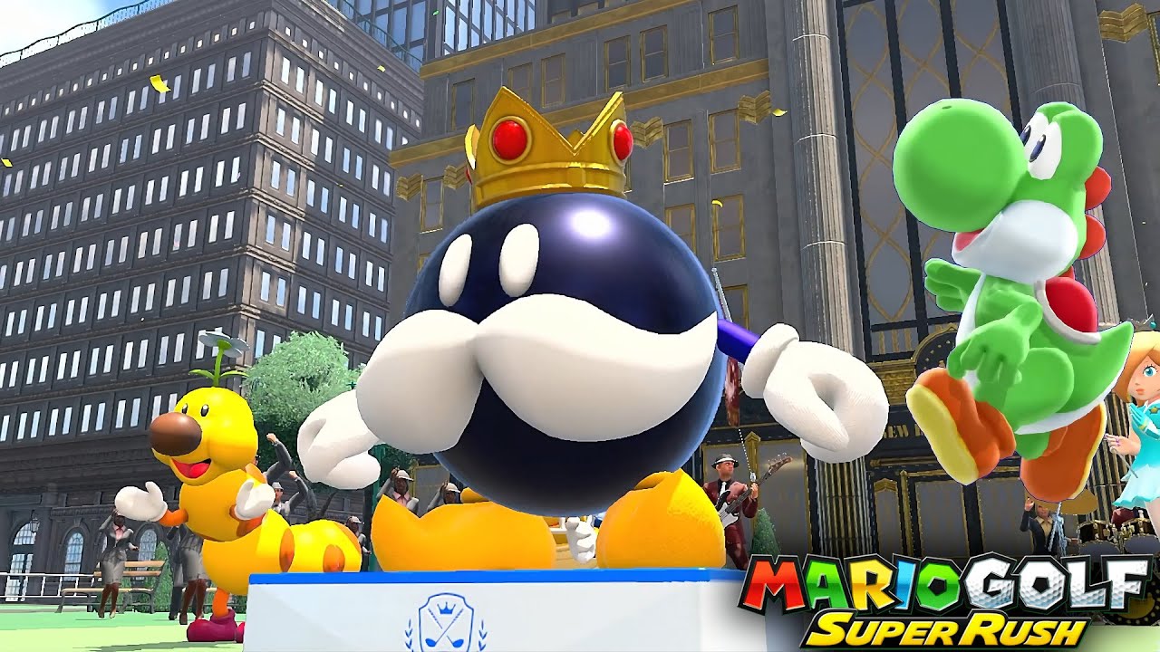 Mario Golf Super Rush King Bob omb vs Wiggler vs Chargin Chuck vs ...