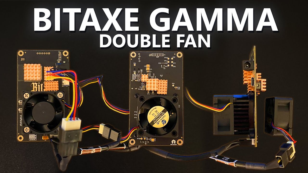 BitAxe Gamma Double Fan Upgrade Testing - YouTube