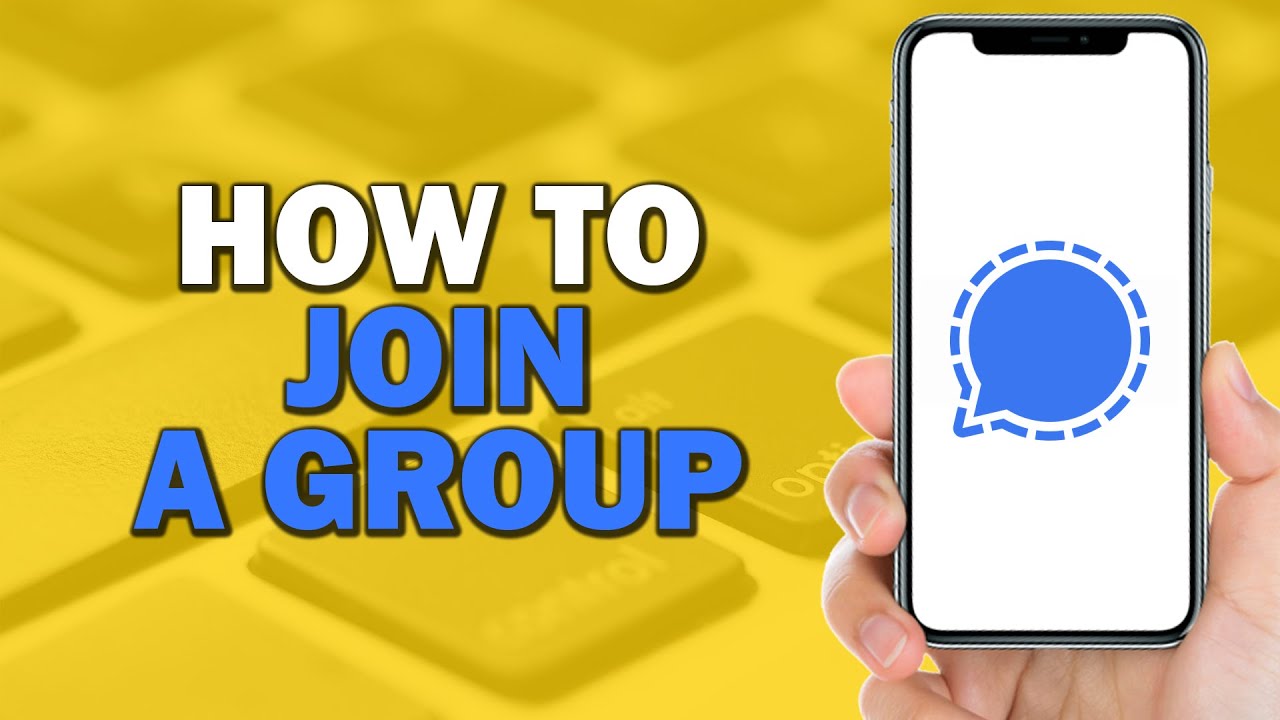 How To Join a Group on Signal App (Quick Tutorial) - YouTube