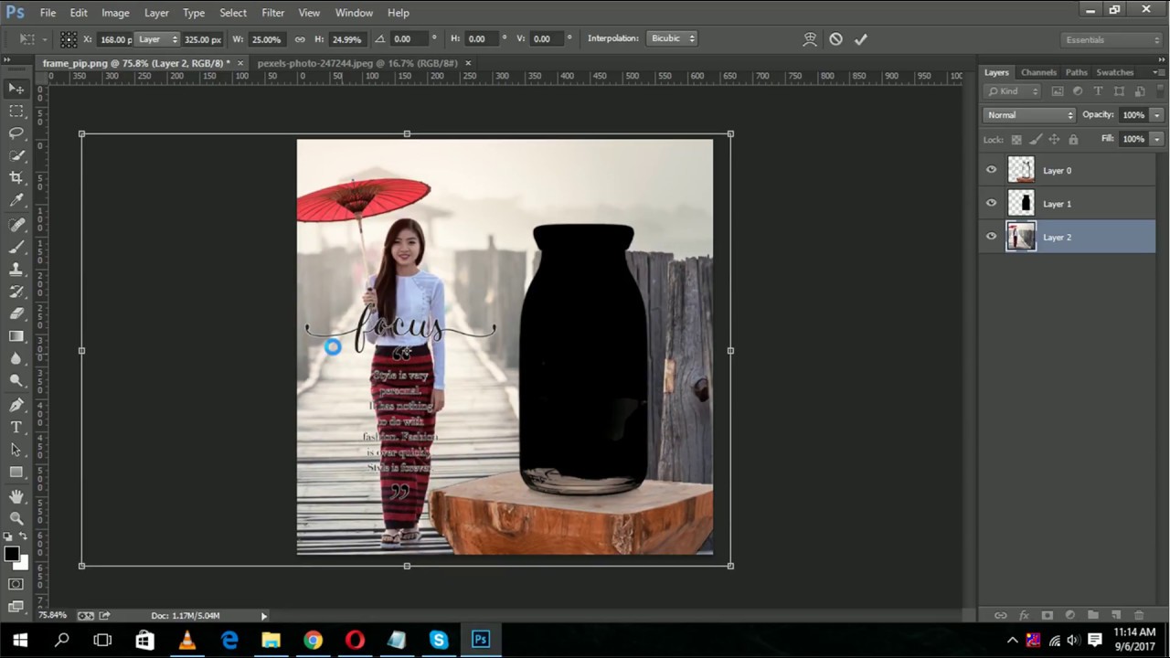Photoshop Tutorial How to Create PIP Camera Effect in Photoshop CC ...