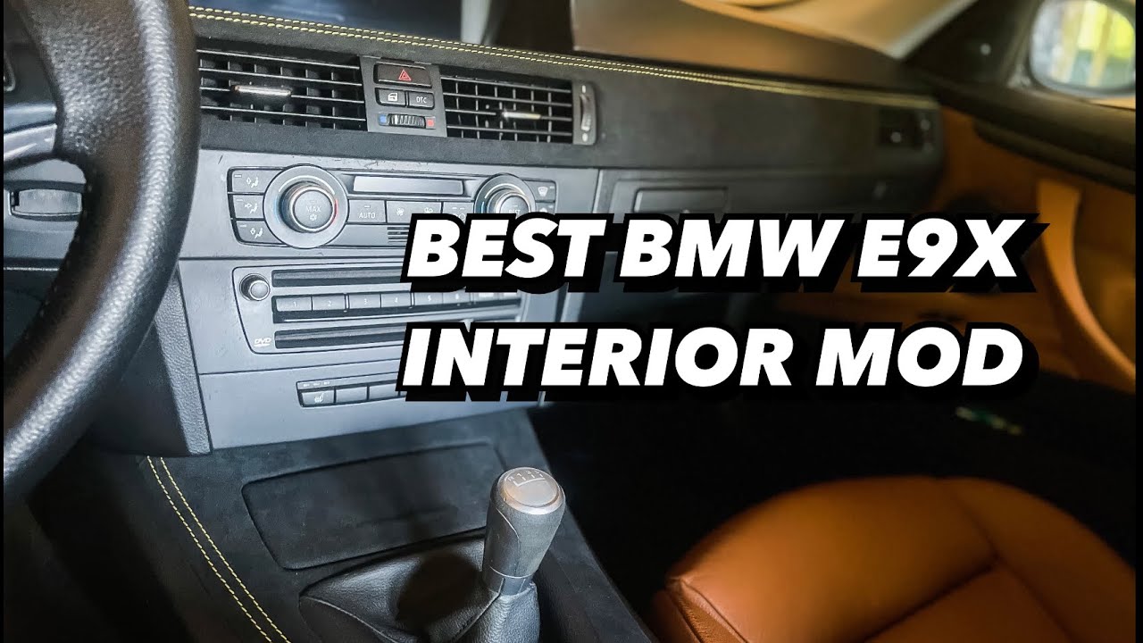 BEST INTERIOR MOD FOR YOUR BMW E92 : ALCANTARA TRIM - YouTube