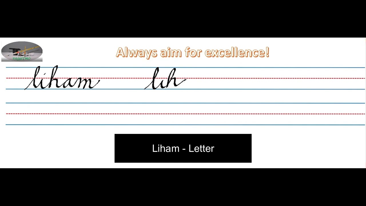 Liham - Letter | Filipino - English translation | Cursive Writing ...