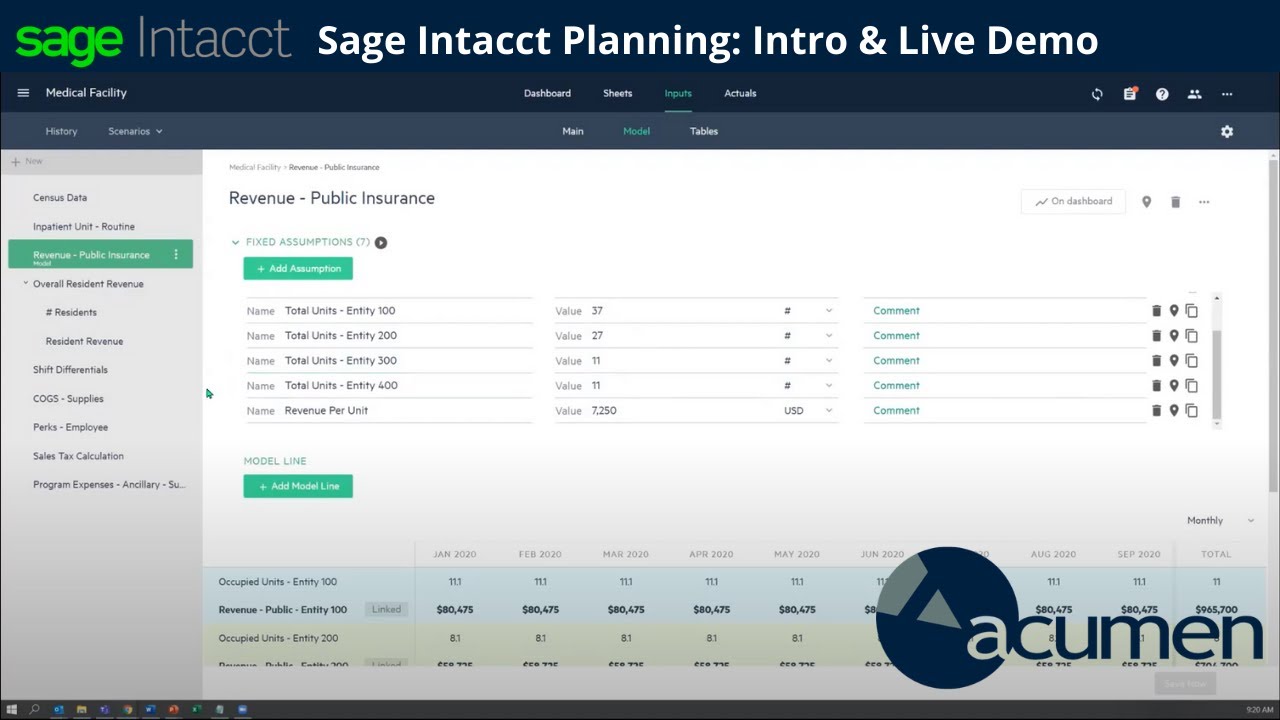 Sage Intacct Planning: Introduction with Live Demo - YouTube