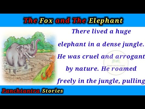 The Fox and The Elephant | Fox Story | Elephant Story | Animal Stories ...