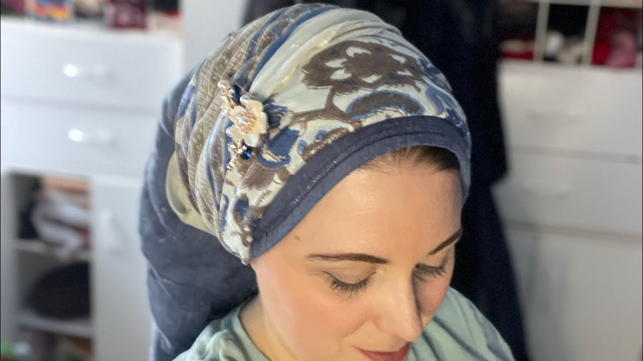 Veil with a “Headband” wrap - YouTube