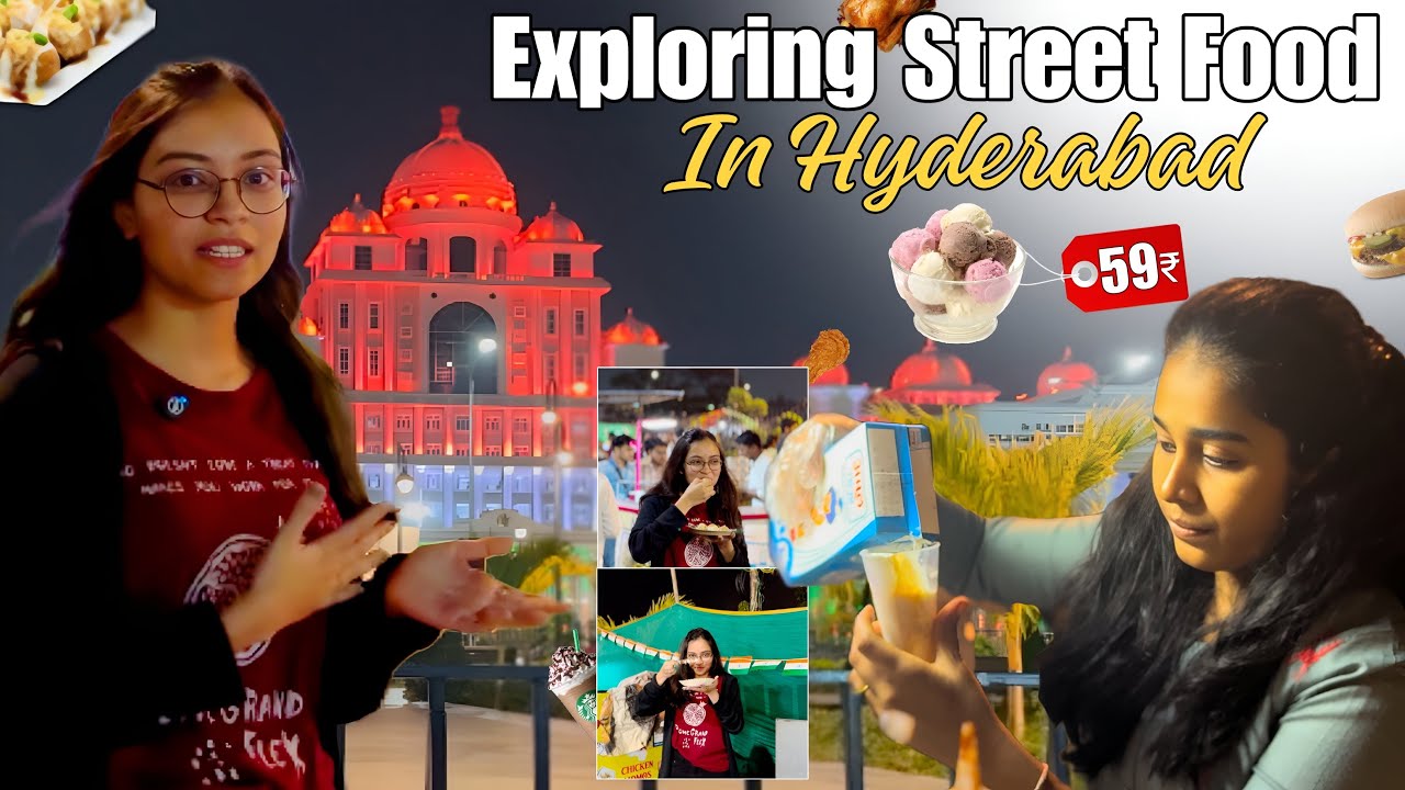 Street food starting from 59 😱at Tank Bund | Street Food Vlog 2025 ...