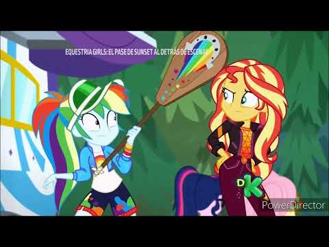 My Little Pony Equestria Girls - Rainbow Dash hits Sunset Shimmer